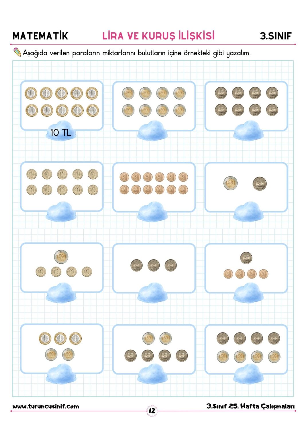 3. Sınıf Paralarımız | Turuncu Sınıf